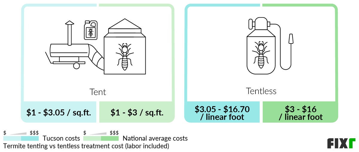 2022 Cost of Termite Treatment in Tucson